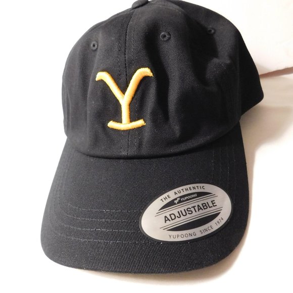 Yupoong | Accessories | Yellowstone Hat Embroidered Y Adjustable Black ...